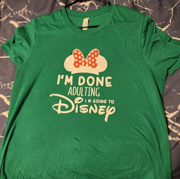 Tops | Done Adulting Disney Shirt | Poshmark